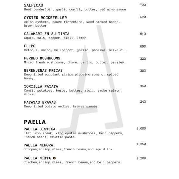 Azadore Menu – AZADORE